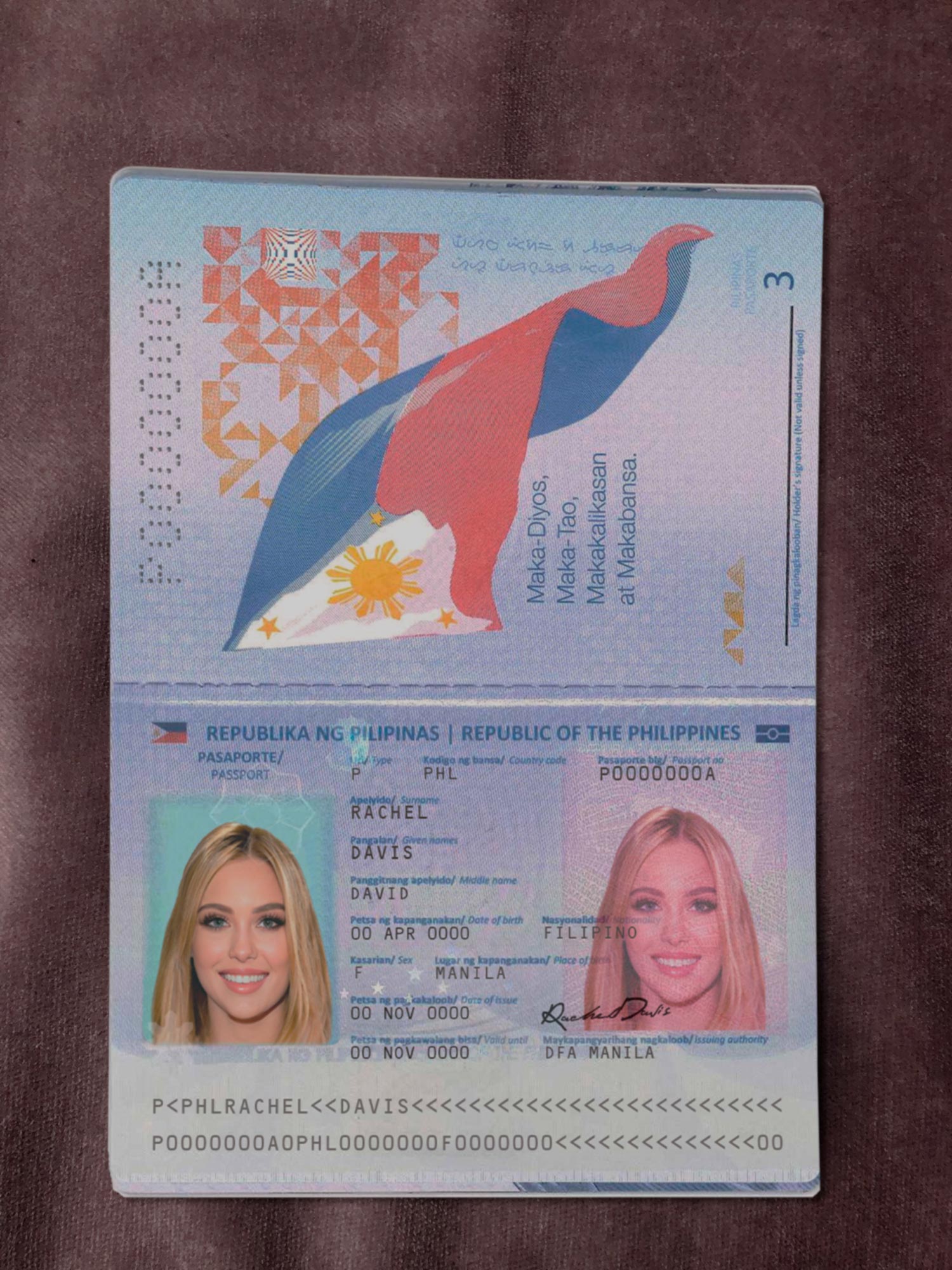 Philippines Passport Template
